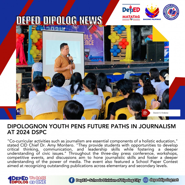 Dipolognon youth pens future paths in journalism at 2024 DSPC | DepEd ...