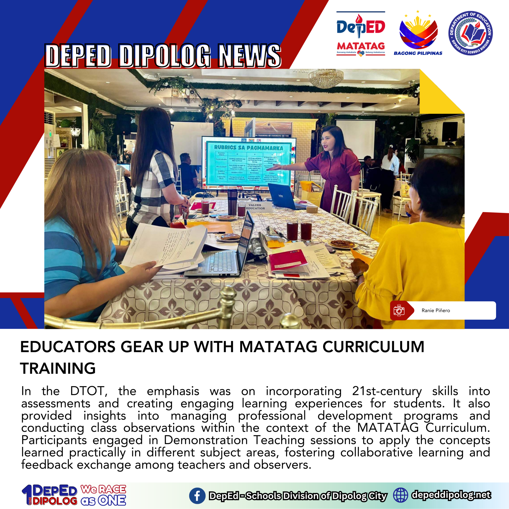Educators gear up with MATATAG curriculum training | DepEd Dipolog City ...